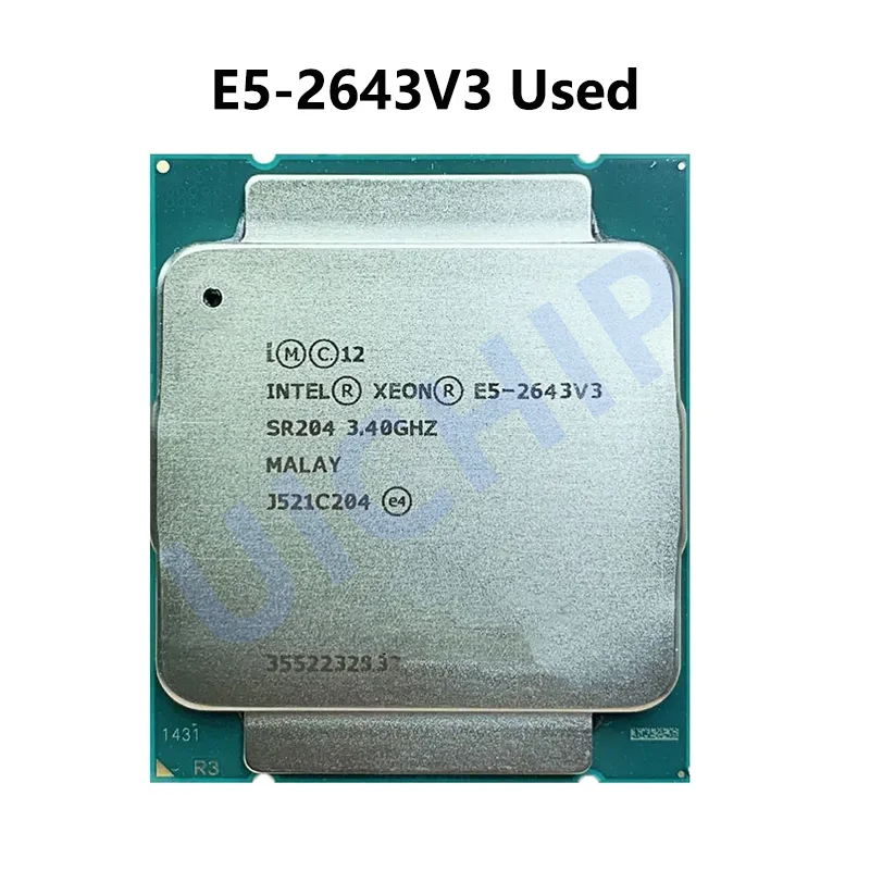 Xeon cpu E5-2643V3 3.40GHZ 20M 6CORES 22NM E5 2643 V3 LGA2011-3 135W E5 ...