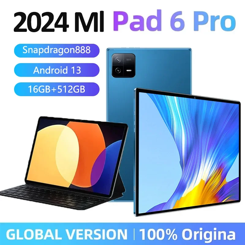 2024-New-Original-Global-Tablet-Pad-6-Pro-Android-13-Snapdragon-888 ...