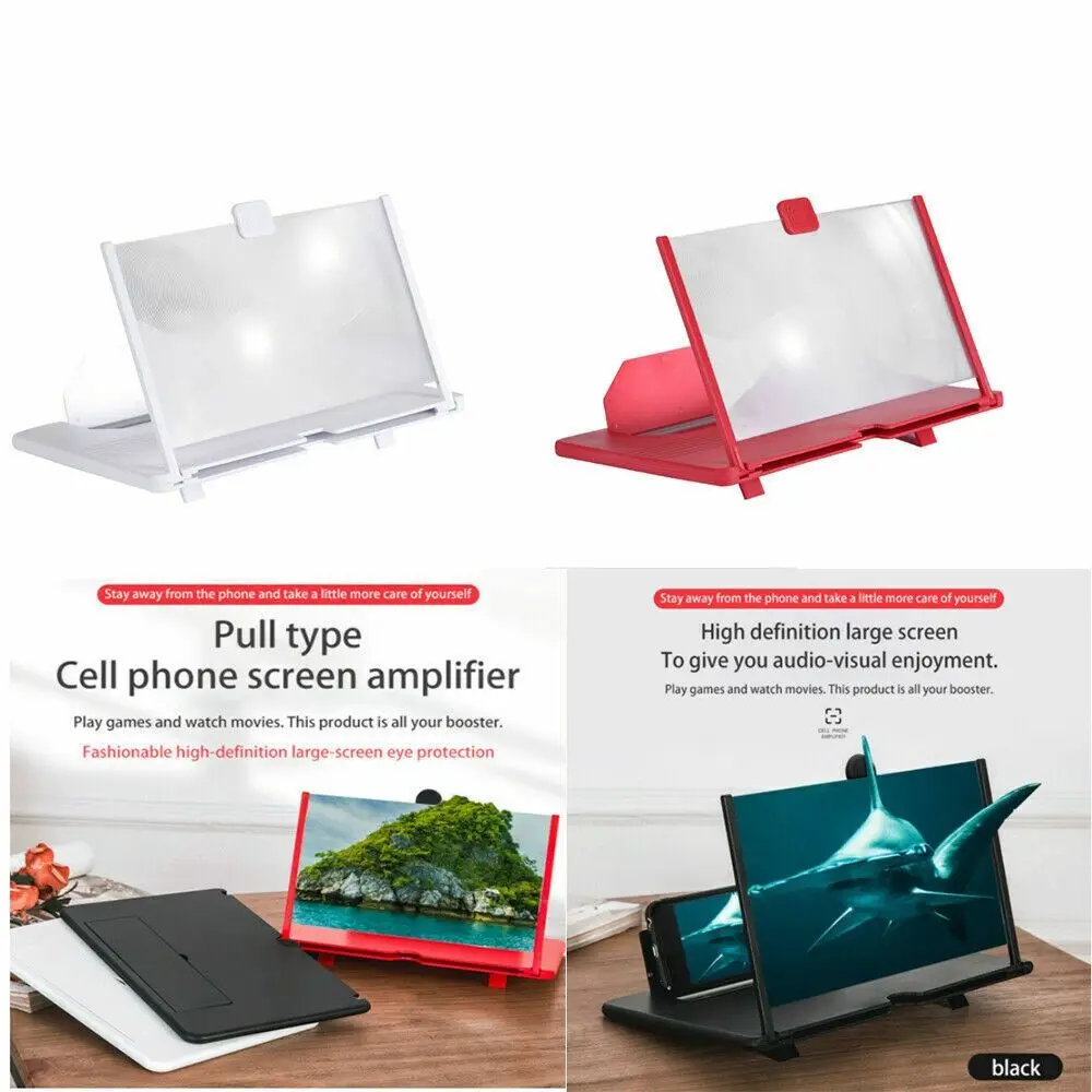12-3D-HD-Folding-Adjustable-Mobile-Phone-Screen-Magnifier-Amplifier ...