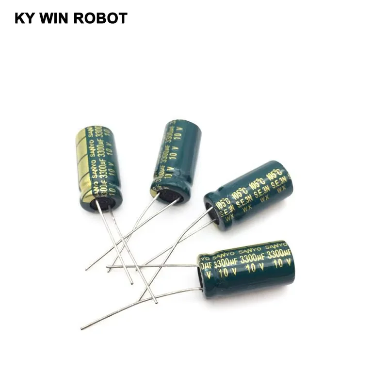 10pcs 10v 3300UF electrolytic capacitors 3300UF 10V 10x20mm 105C Radial ...