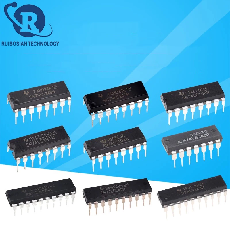 10PCS-SN74LS190N-SN74LS191N-SN74LS193N-SN74LS194N-SN74LS196N-SN74LS243N ...
