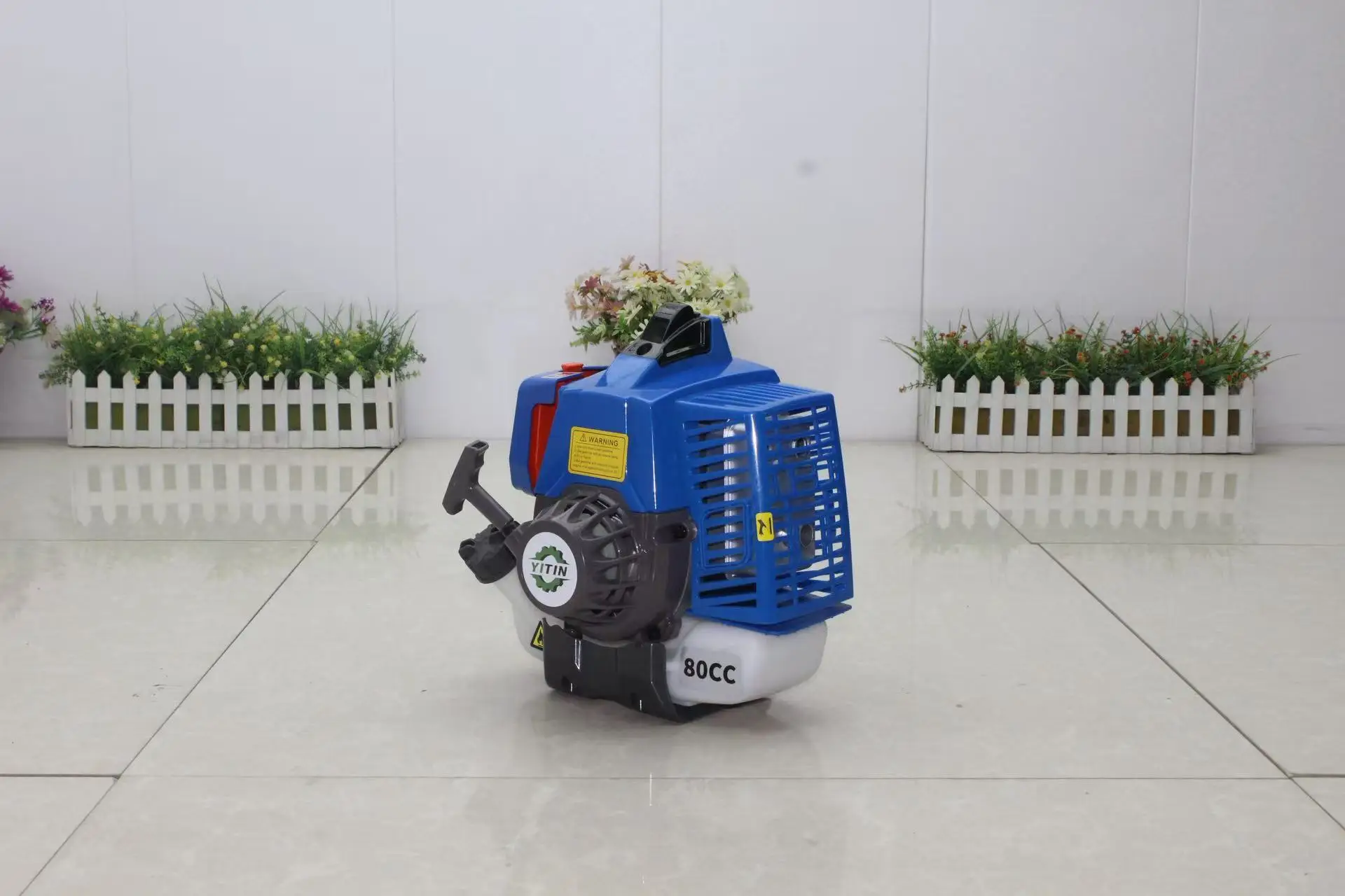 Blue Color Easy Starter 80cc 1E53F Engine 2 Stroke Earth Drill Brush ...