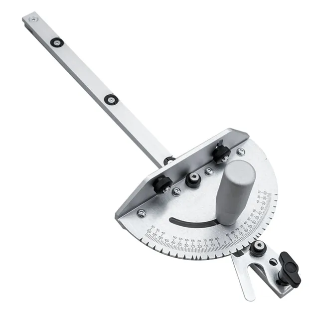 Precision Miter Gauge and Aluminum Miter Fence W/ Tenon Block and ...