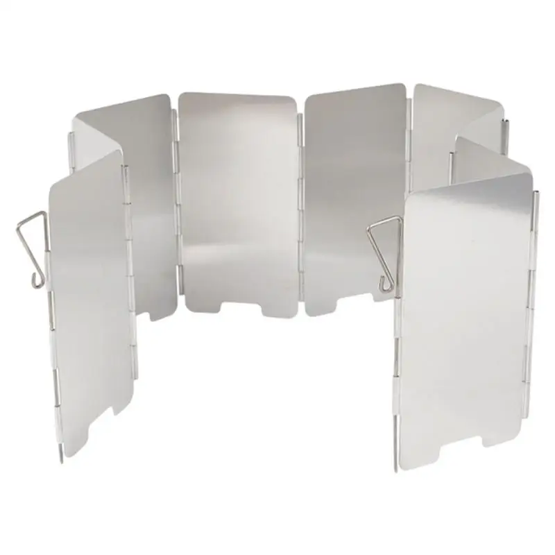 9-Plate-Foldable-Aluminum-Alloy-Outdoor-Stove-Wind-Shield-Gas-Burner ...