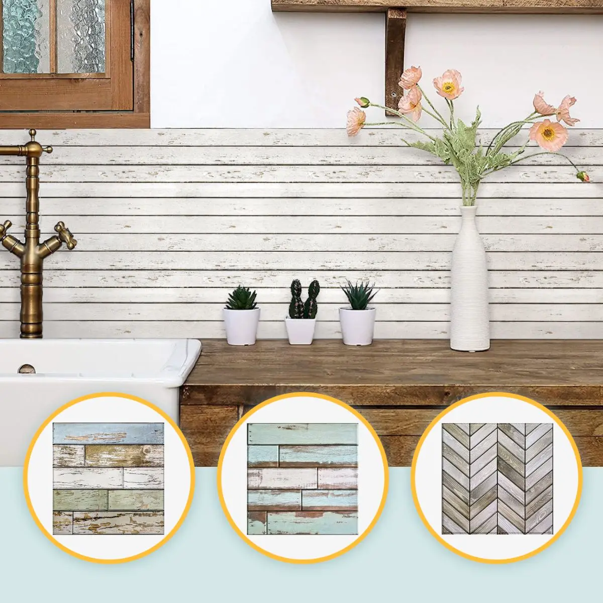 10Pcs-3D-Decorative-Peel-and-Stick-Wall-Panels-Self-Adhesive-Wood-Grain ...