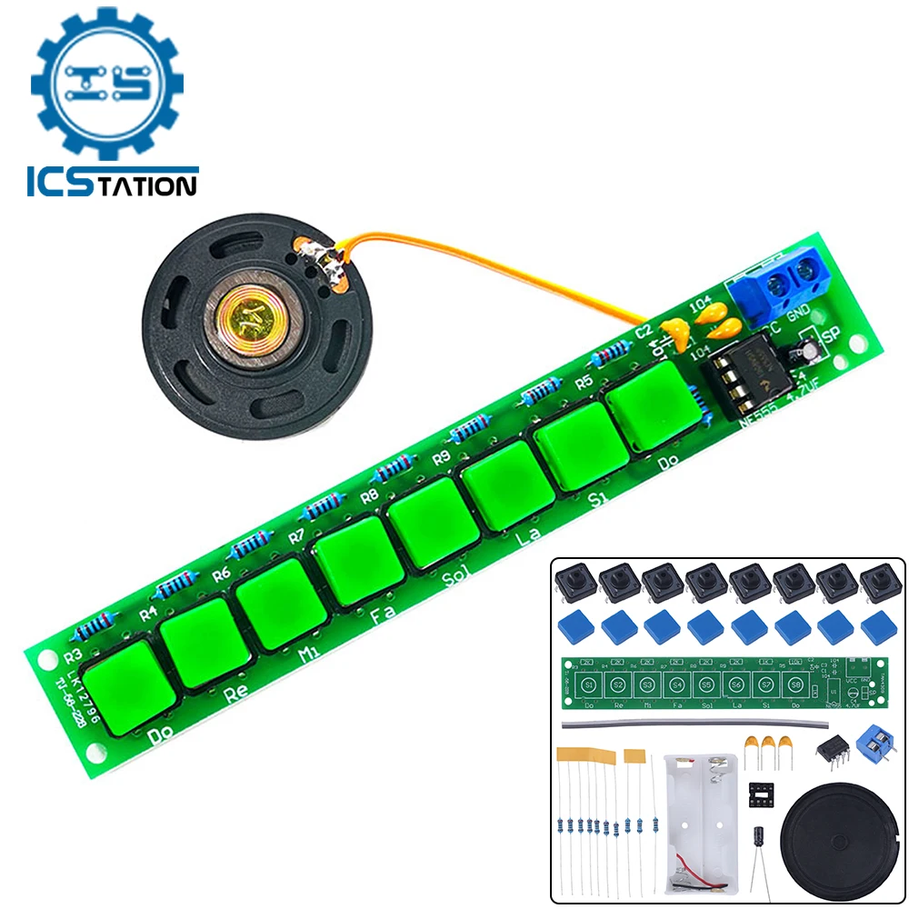 DIY-Music-Electronic-Kit-NE555-Organ-Music-Playing-Module-Component ...
