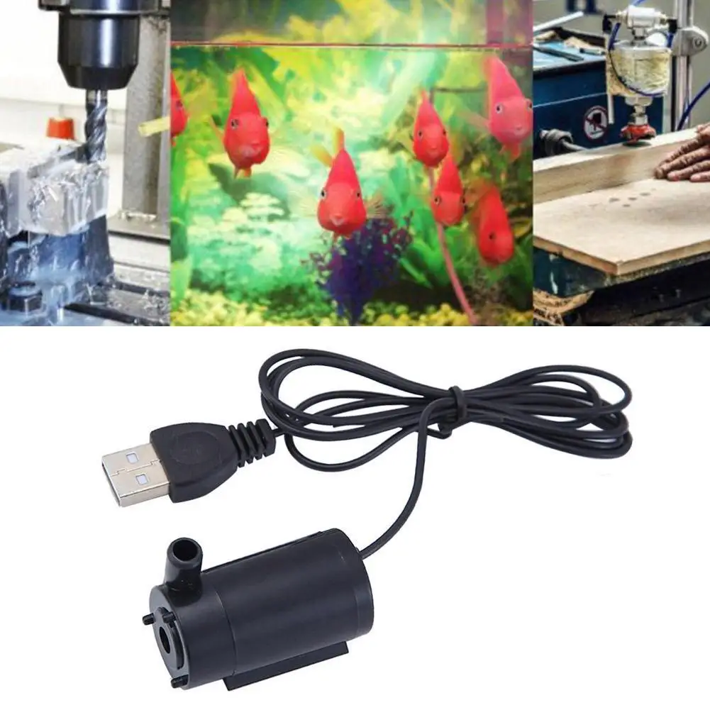 Mini Submersible Water Pump Portable Hydroponic Fish Tank Circulating ...