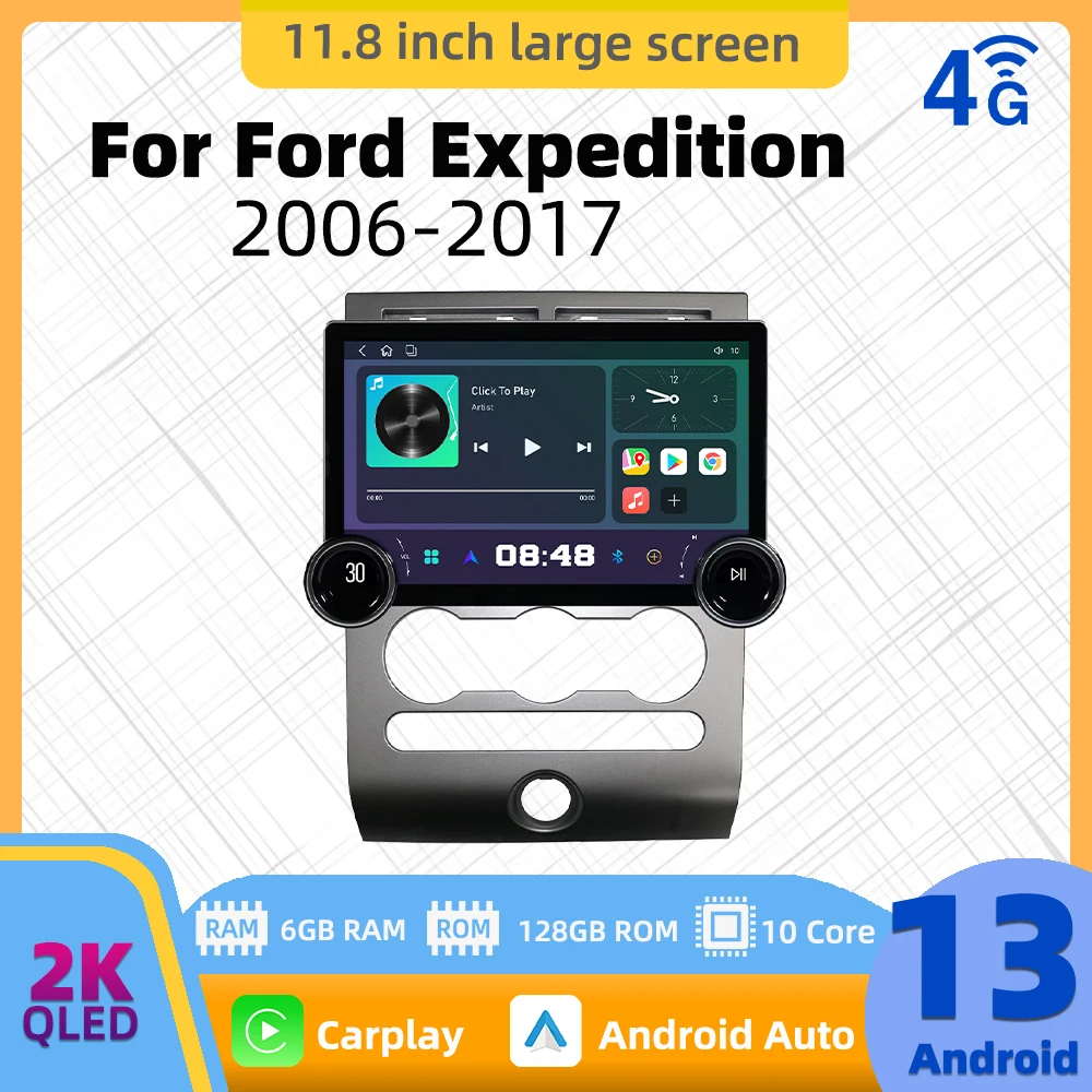 2-Din-Android-Car-Radio-Stereo-For-Ford-Expedition-2006-2017-11-8-Inch ...