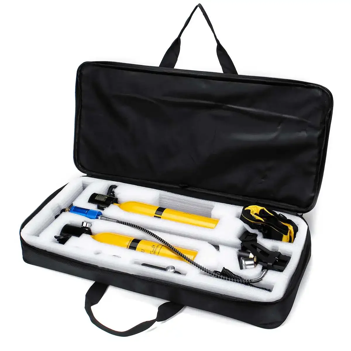 2PCS-500ML-Scuba-Diving-Tank-Mini-Oxygen-Cylinder-Set-Hand-Pump ...