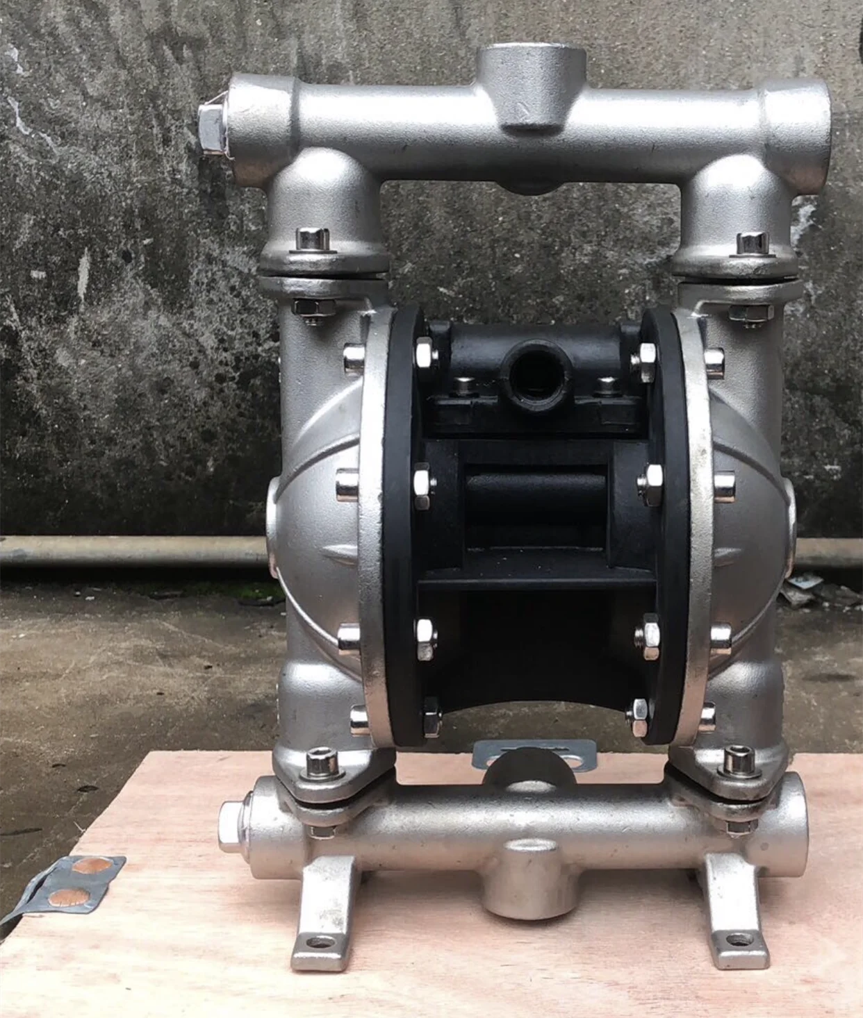 Stainless Steel Pneumatic Air Operated Double Diaphragm Pump QBY3 20/25 Corrosion Resistant ...