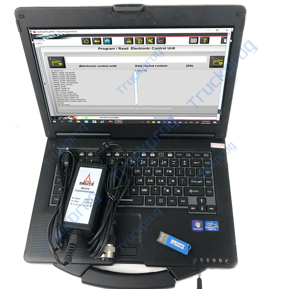 CF53 Laptop for Deutz DeCOM Diagnosis Interface SerDia SerDia4.0 ...