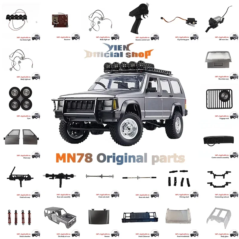 MN-MN78-MN-78-RC-Car-Spare-Parts-Remote-Controller-Servo-Lamp-Gearbox ...