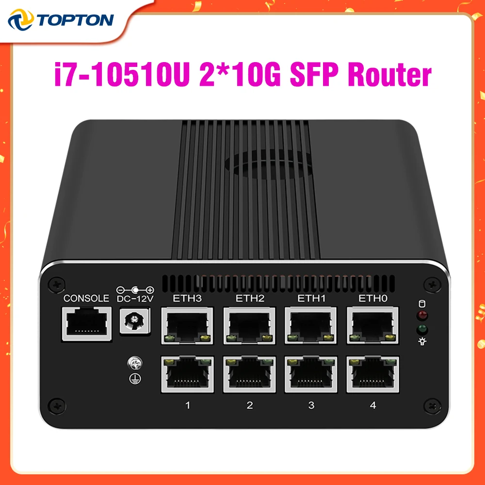 2*10G SFP Router i7-10510U i3-8145U 4x Intel i226-V 8x 2.5G LAN NVMe 6 ...