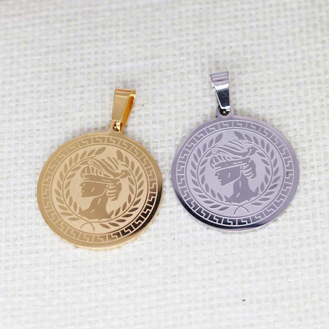 2PCS-Athena-is-The-Goddess-Of-Wisdom-Pendant-DIY-Stainless-Steel-Gift ...