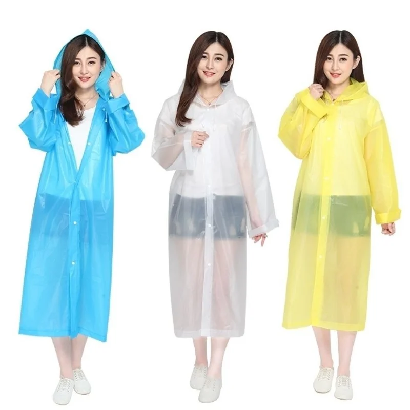 Poncho Pluie,Adulte Une pièce Non-Imperméable jetable EVA ...
