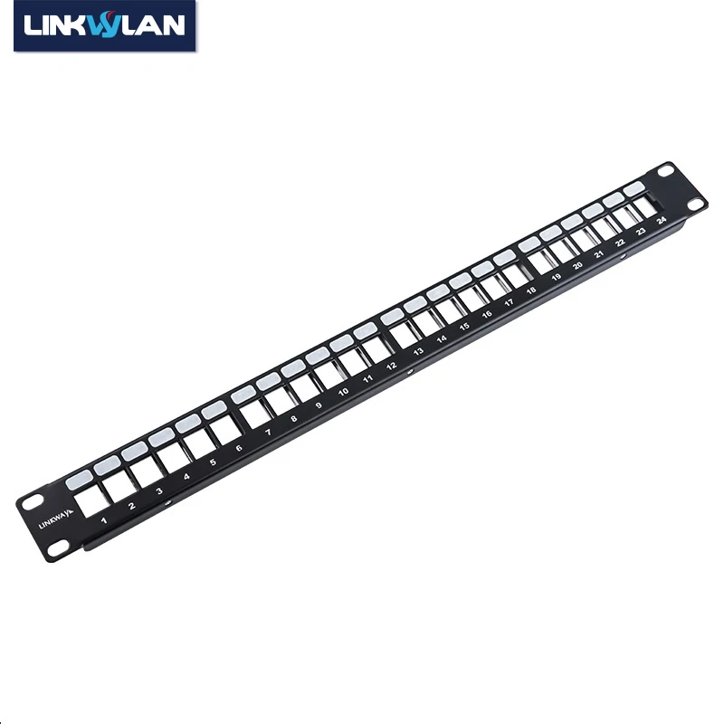 16 Port 24 Port Unloaded Blank Patch Panel 19" 1u Empty Panel For Keystone Jacks - Pc Hardware ...