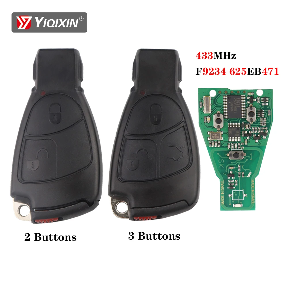 YIQIXIN Remote Car Key Fob For Mercedes Benz NEC B C E ML S CLK Class ...