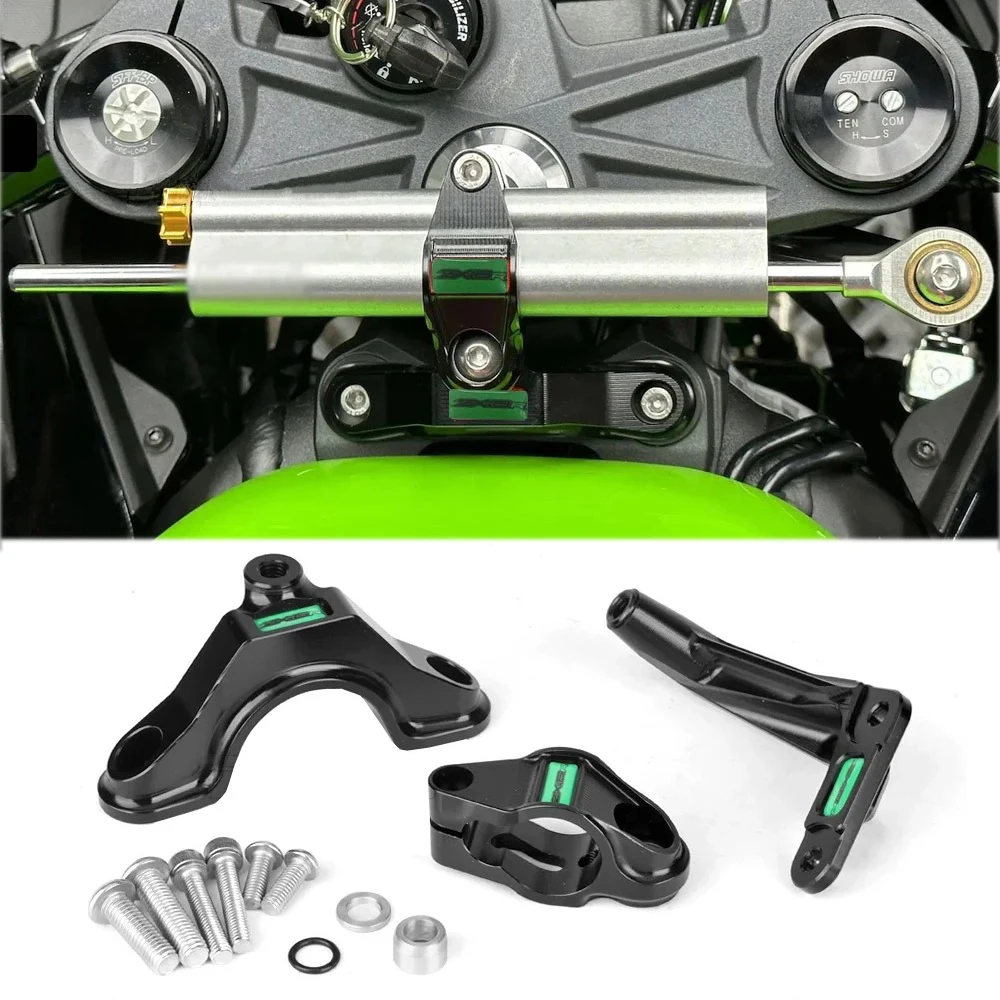 CNC Aluminum Steering Stabilizer Damper Bracket Mount For Kawasaki ...