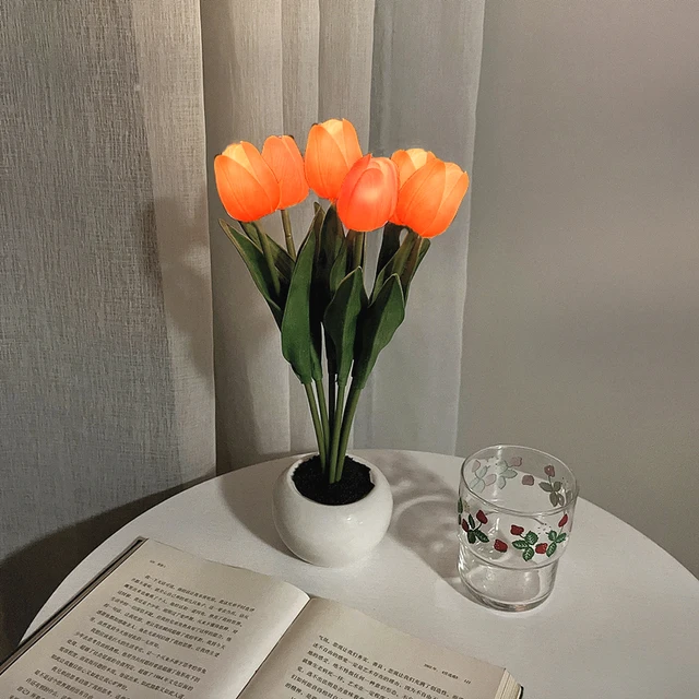 Tulip Shaped Table Lamps | Table Lamp Tulip Flower | Led Lamp Tulips ...