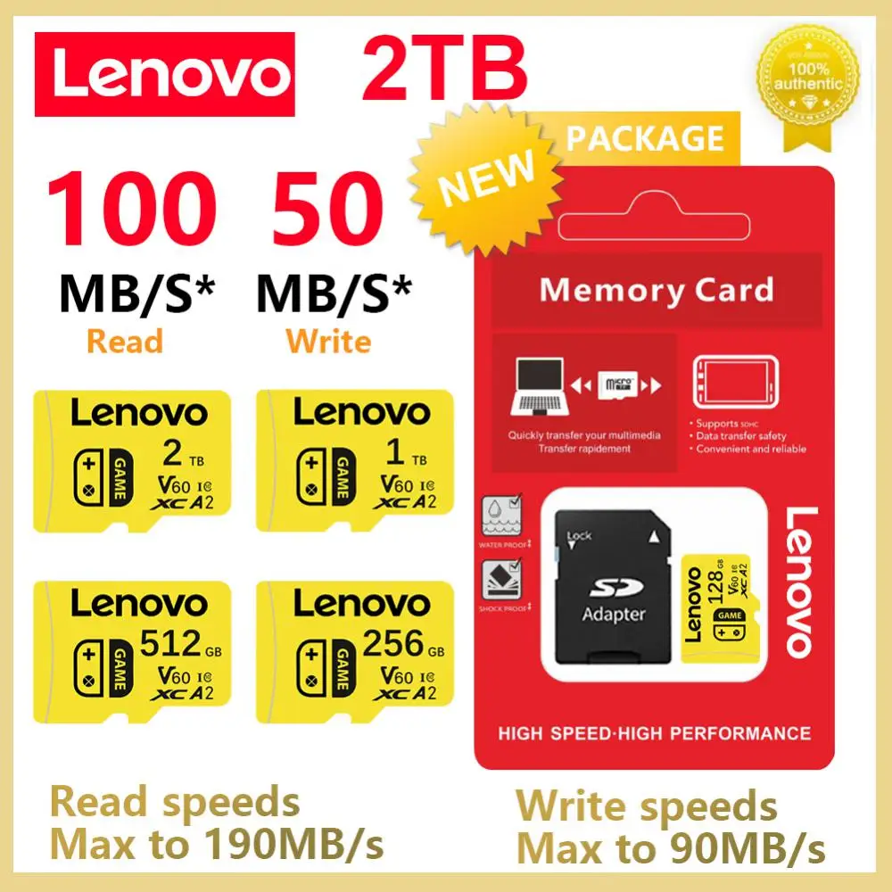 Lenovo-2TB-Mini-SD-Card-1TB-Memory-Card-V60-A2-256GB-Micro-TF-SD-Card ...