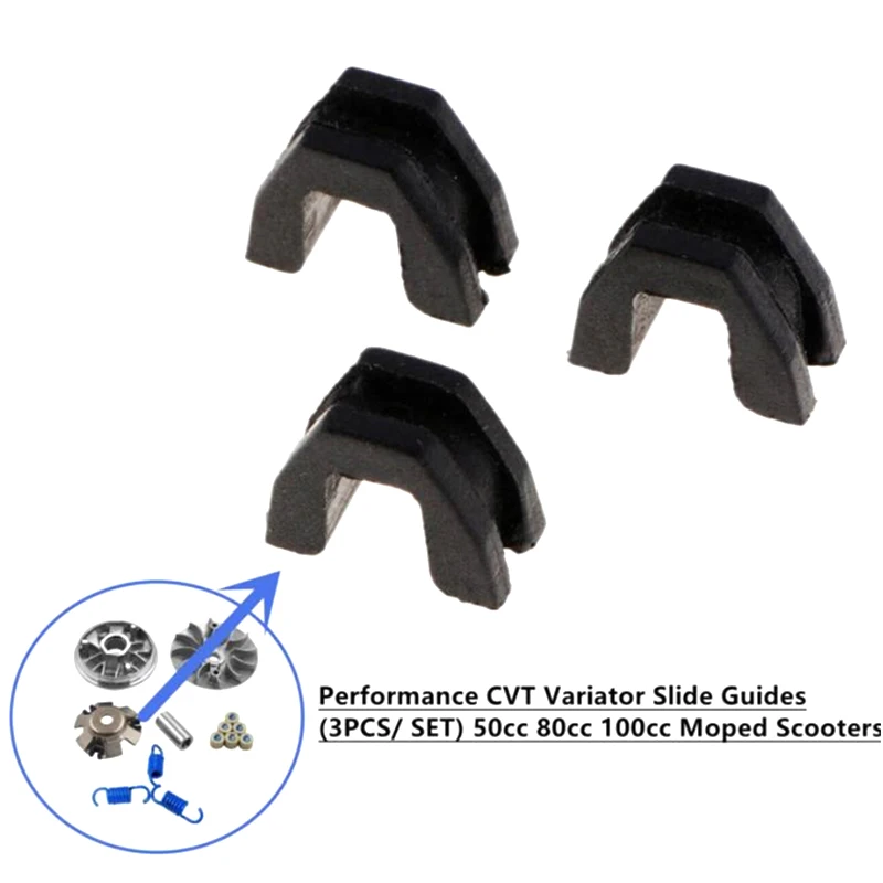 3pcs Variator Guide Slides For 49cc 50cc 60cc 80cc 125cc 150cc GY6 ...