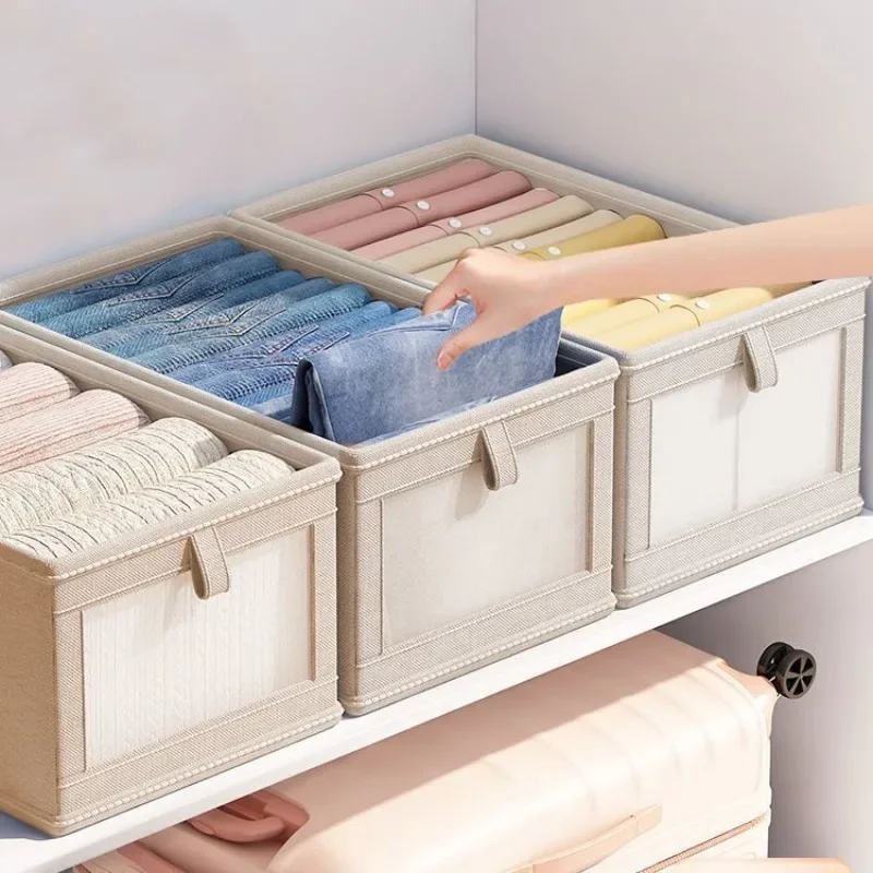 Household-folding-clothes-dustproof-mildew-storage-box-closet-drawer ...