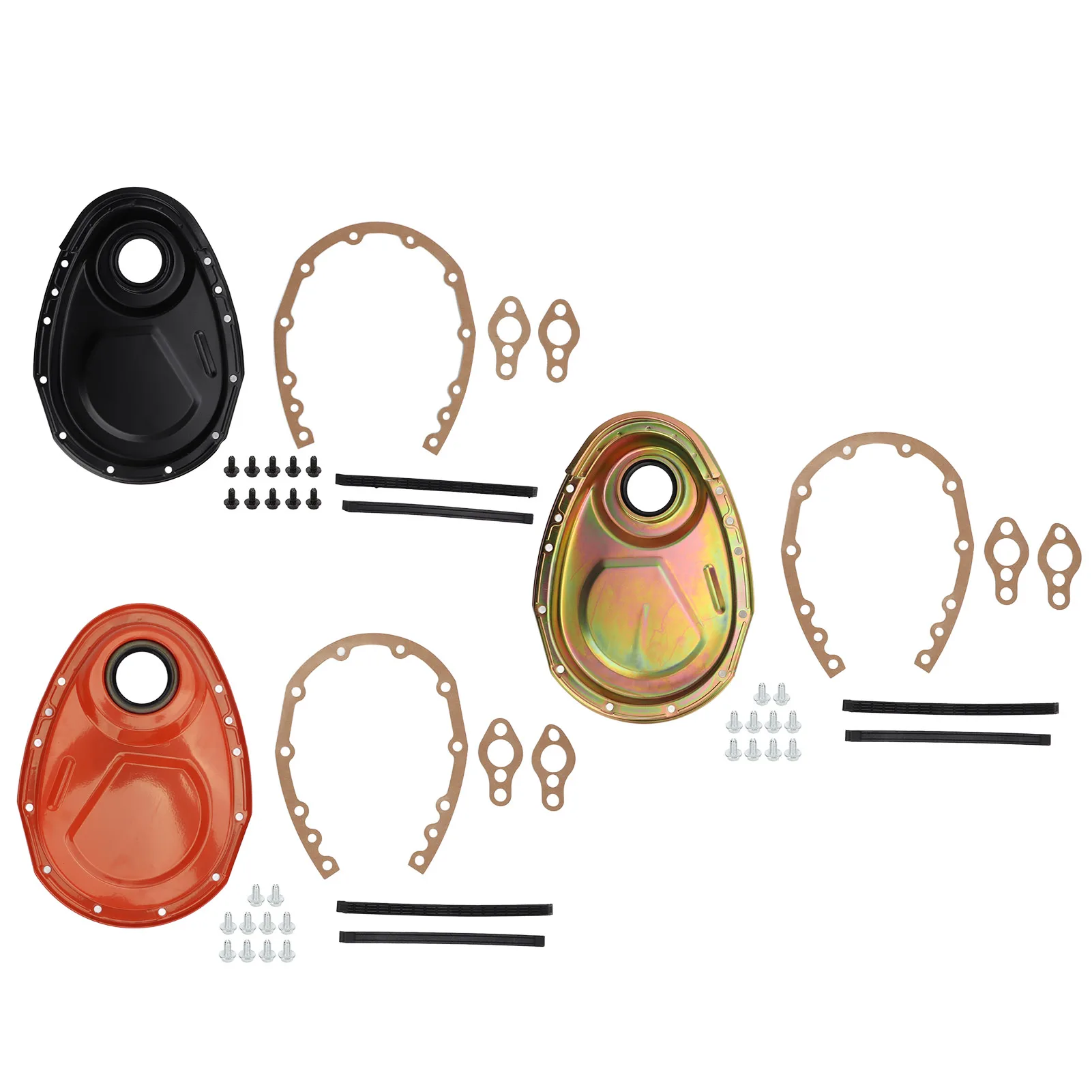 Timing-Chain-Cover-Kit-Rubber-Metal-Timing-Cover-Gasket-Dependable-for ...