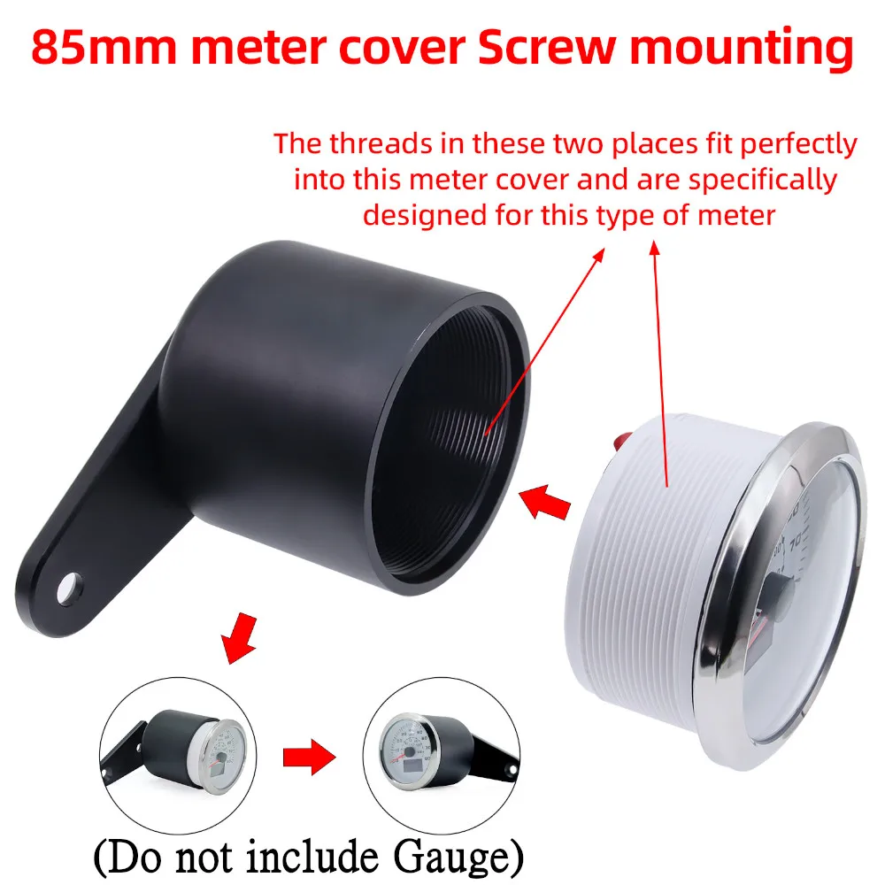 1-Piece-85mm-Universal-Single-Hole-Car-Gauge-Holder-Mount-Holder-Pillar ...