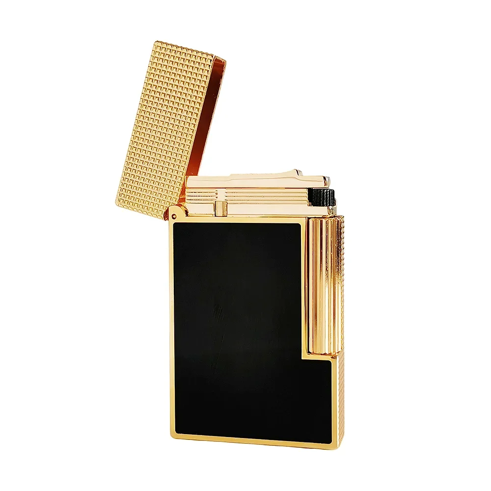 NEW-Lattice-Head-Engraved-Gas-Metal-Lighter-St-D-L2-Good-Natural-Black ...
