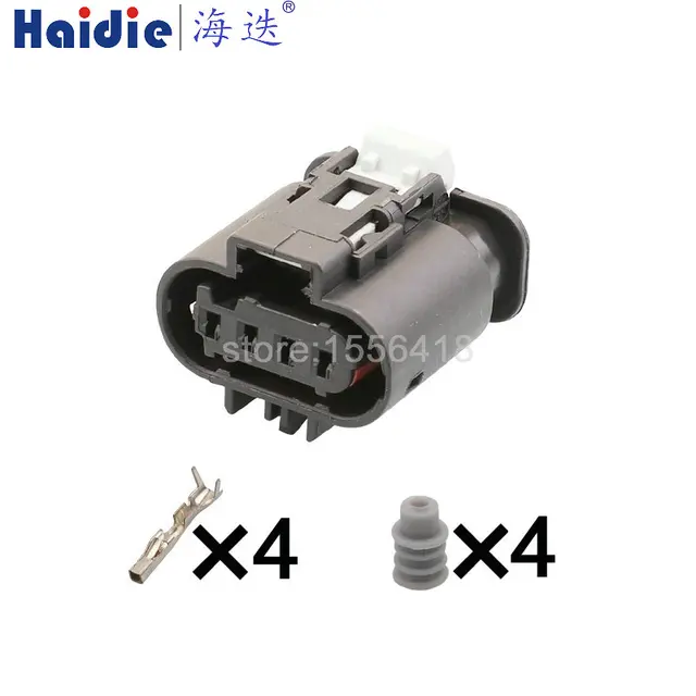 1-20sets 4pin auto wiring harness plug cable electric plug connector ...