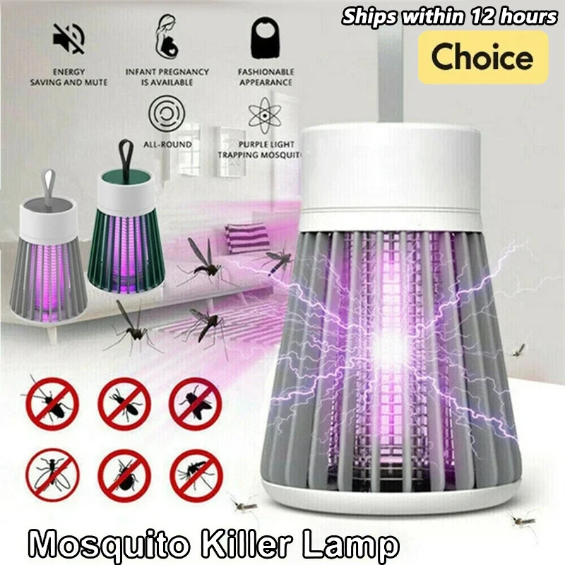 Electric-Shock-Bug-Zapper-Mosquito-Killer-Lamp-Repellent-UV-Light-Anti ...