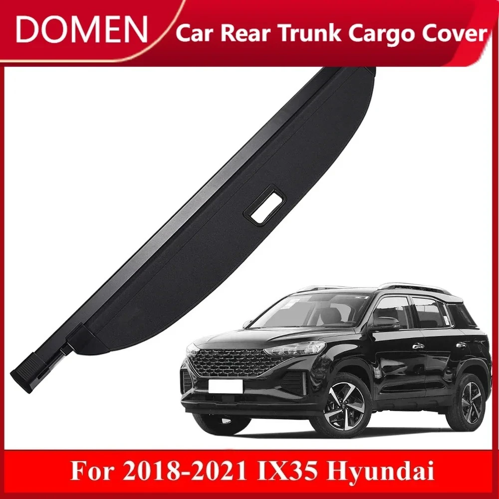 Car Trunk Cover Cargo Trunk Curtain Black Luggage Carrier Curtains For ...