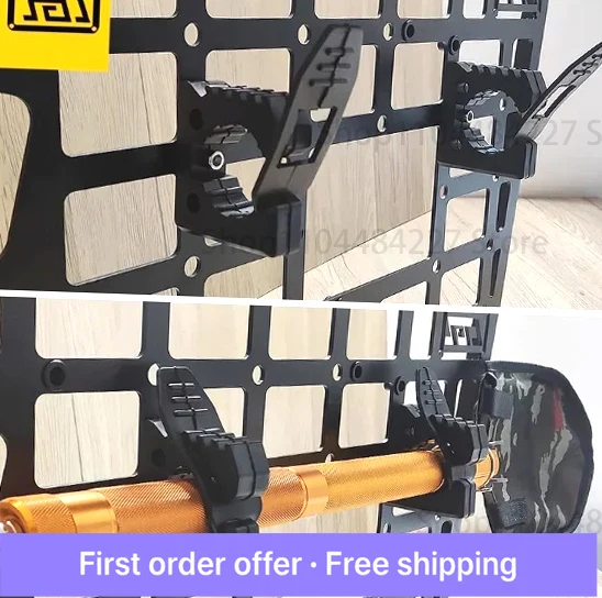 MOLLE Storage Panel Quick Fist Mount Clamps Bundle Fixed Buckle 4pcs ...