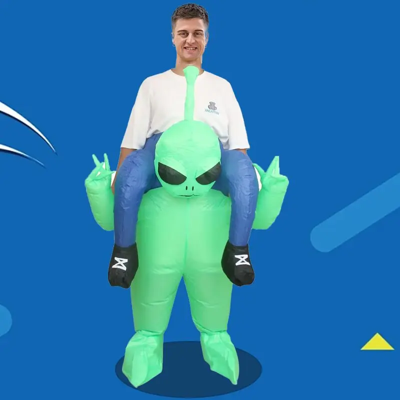 New Inflatable Alien Costume Adult Blow Up Costumes Riding Alien Suit ...
