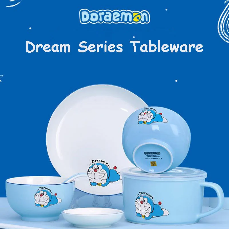 Doraemon-vajilla-de-cer-mica-para-el-hogar-juego-de-regalo-para-uso-dom ...