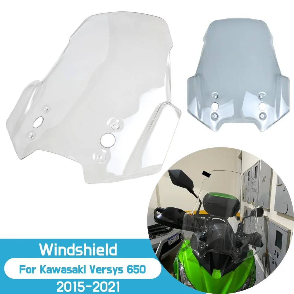 Versys 1000 650 Windshield Windscreen For Kawasaki Versys650 2015-2021 ...