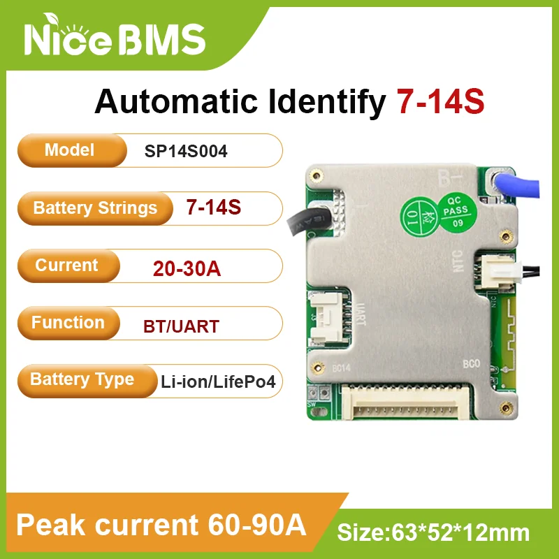 JBD-Smart-BMS-Bluetooth-Automatic-Identify-7S-8S-10S-12S-13S-14S-20A ...