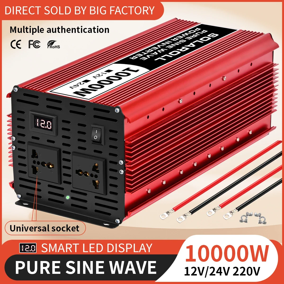 Power-Inverter-Pure-Sine-Wave-10000W-8000W-7000W-12V-DC-to-220V-240V-AC ...