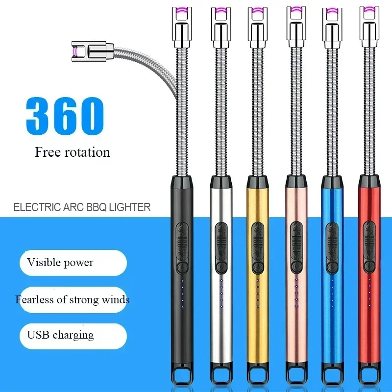 1PC-New-USB-Electric-Arc-Kitchen-Rechargeable-Windproof-Lighter-BBQ ...