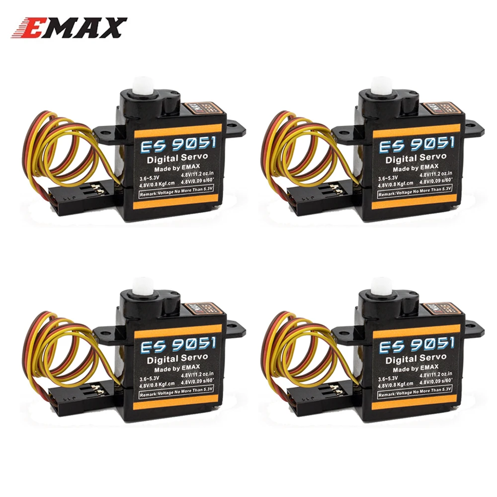 1-2-4Pcs-EMAX-ES9051-4-3g-Digital-Servo-Plastic-Gear-0-8kg-Torque-for ...