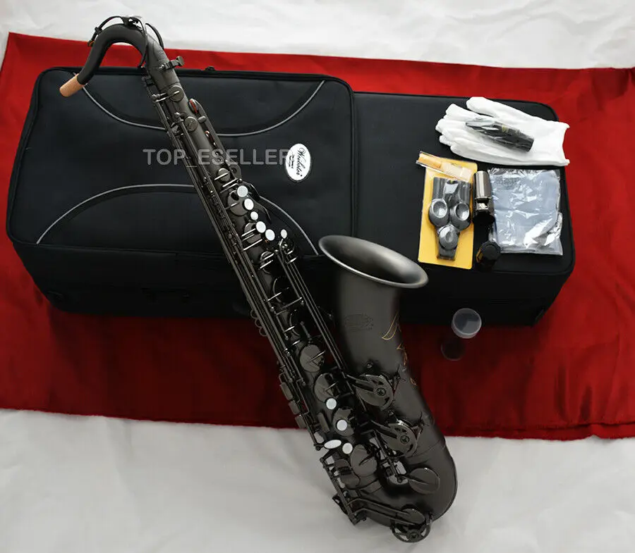 Customized Satin Black Tenor Saxophone Quality Bb saxophones WTS-700 ...
