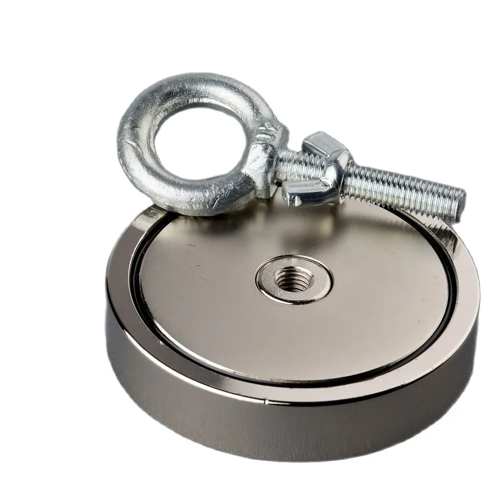 500KG Big Strong Magnet Fishing Salvage Neodymium Magnet D97*20mm ...