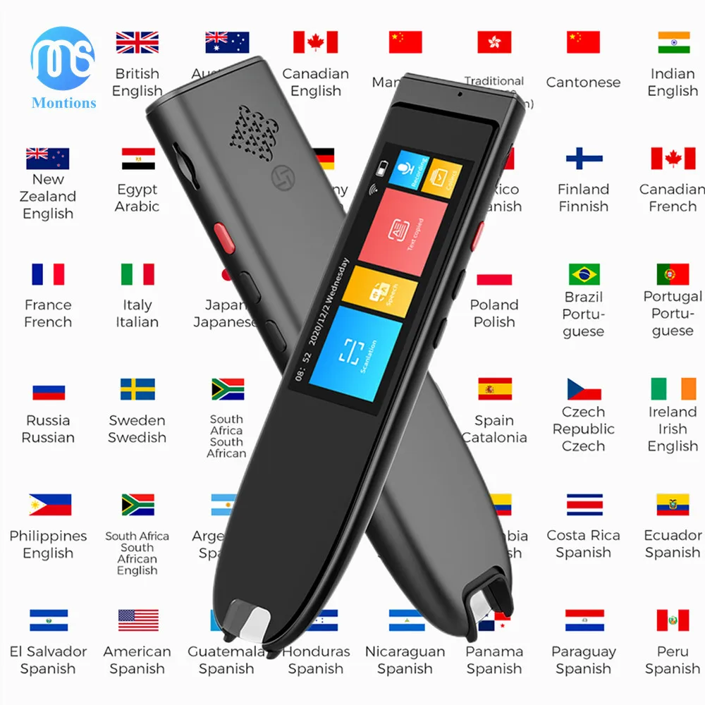 Montions-Portable-Smart-112-Language-Translator-Pen-Multifunction ...