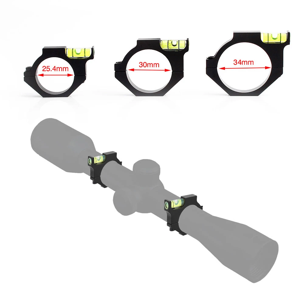 Rifle Scope Bubble Level Fit 25.4mm/30mm/34mm Tube Dia Riflescope Reticle Leveling Sight 11mm ...