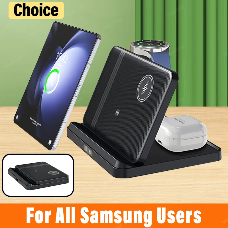 3-in-1-Wireless-Charger-Stand-For-Samsung-Z-Fold-Zflip5-S23-S22-Ultra ...