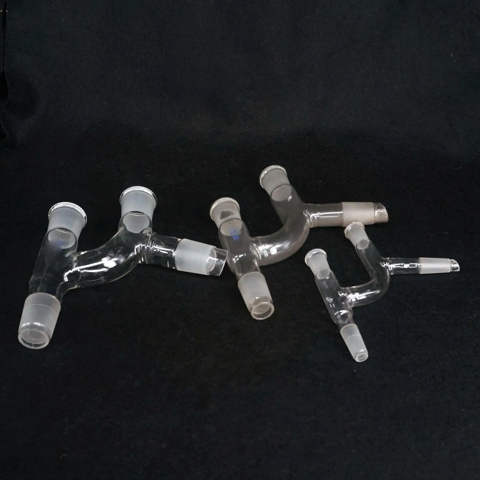 Glass Distillation Adapter #10 #14 #19 #24 #29 Joint 75 Degree Four Way ...