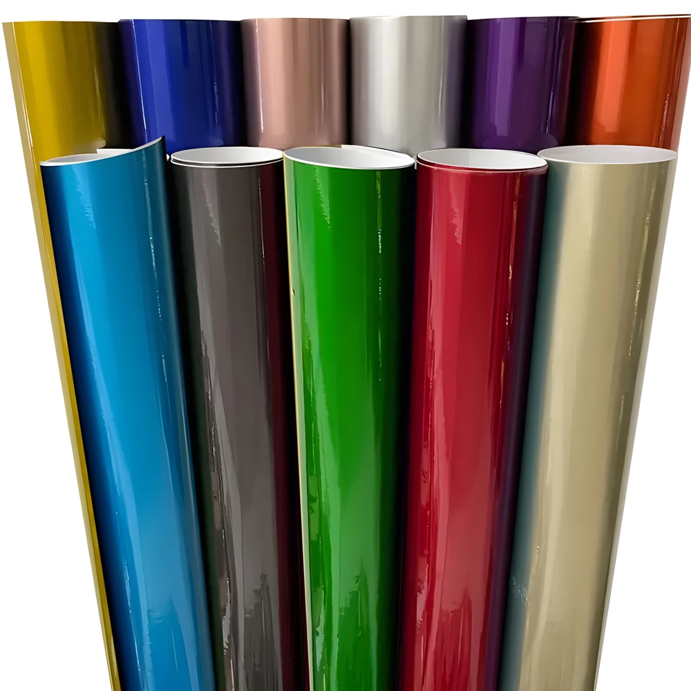 It50CMx300CM Multi Color Ultra Glossy Metallic Vinyl Car Stickers ...