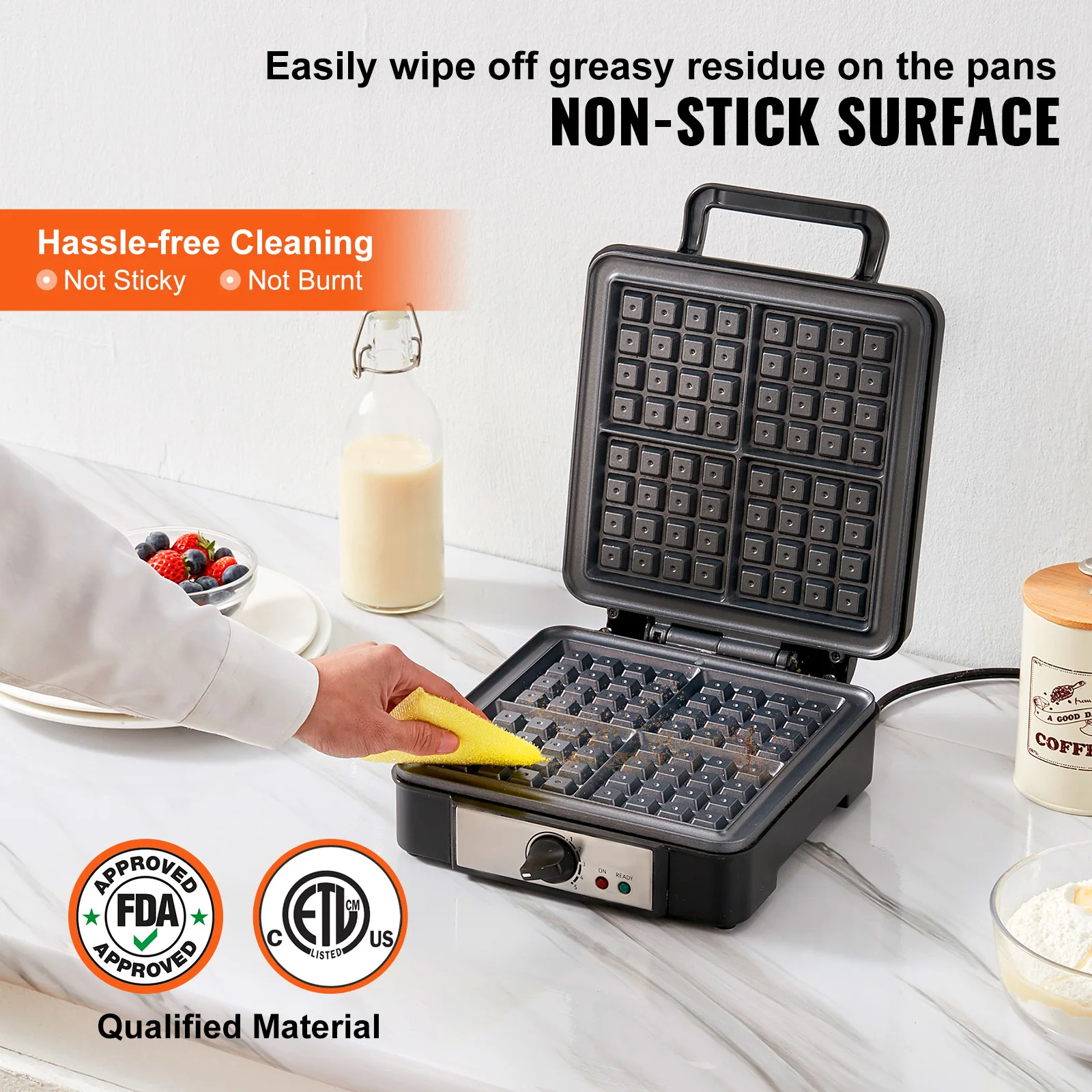 VEVOR Square Waffle Iron – EZ Cooking Solutions