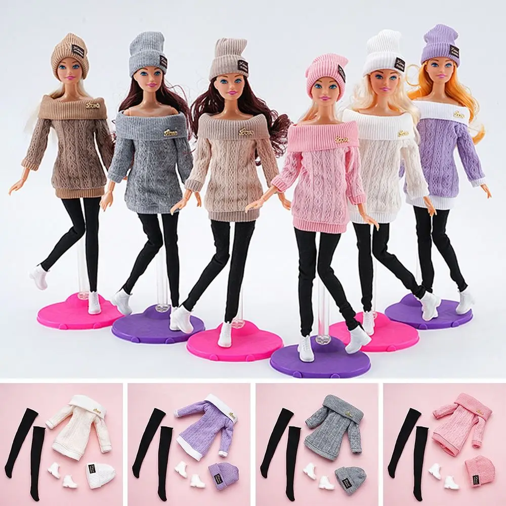 1-6-Doll-Fashion-Clothes-Shoes-Hats-Winter-Wear-Sweaters-Pants-Handmade ...