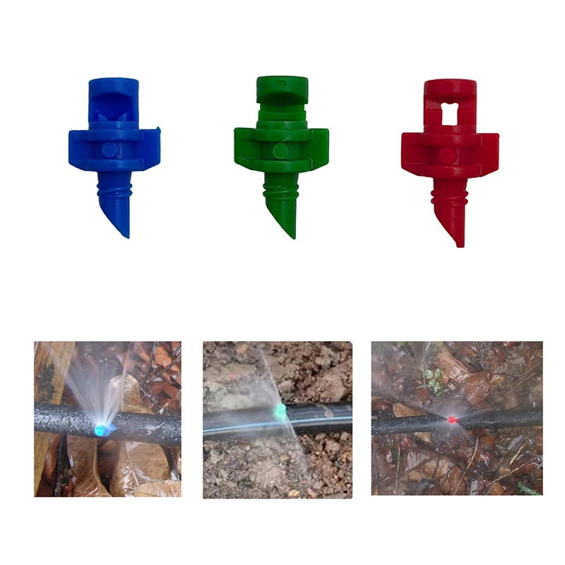 50Pcs-Pack-90-180-360-Degree-Refraction-Nozzle-Drip-Irrigation ...